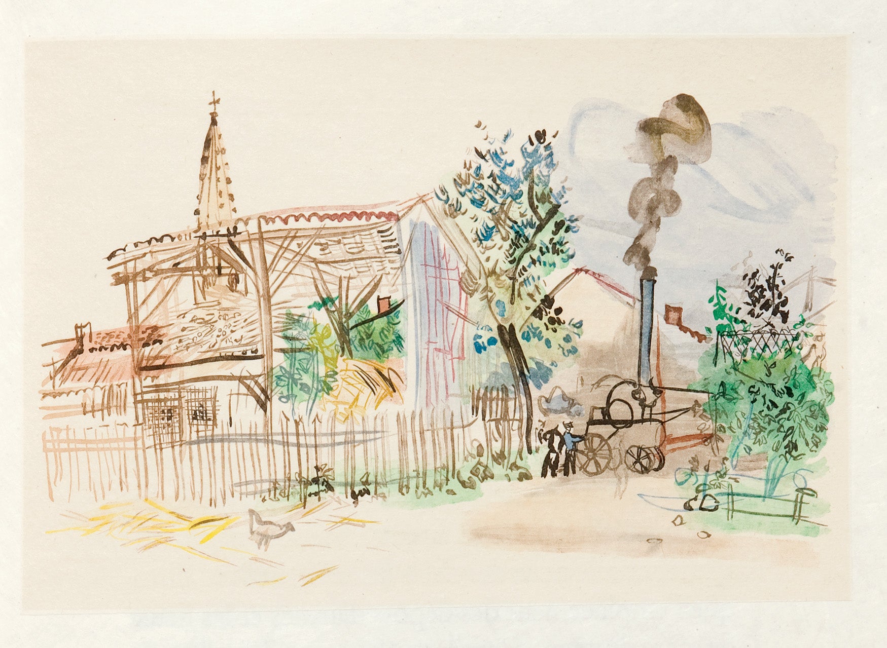 Raoul Dufy La Batteuse s'en va – Goldmark