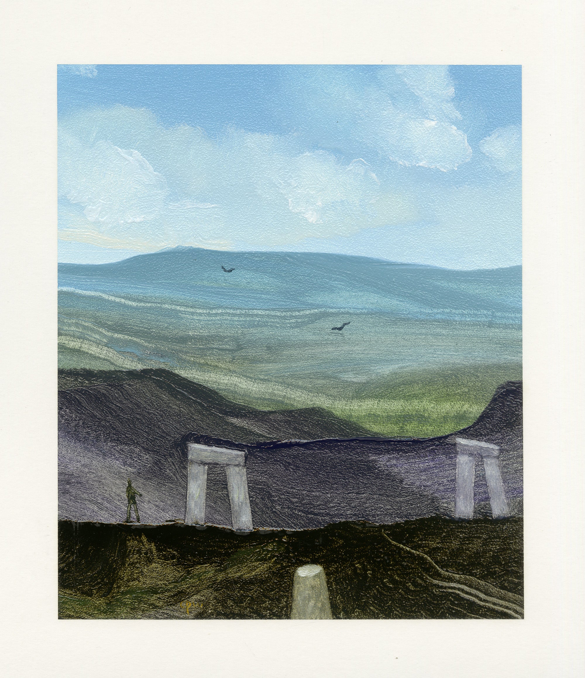 Christopher P Wood Standing at the Stone – Goldmark