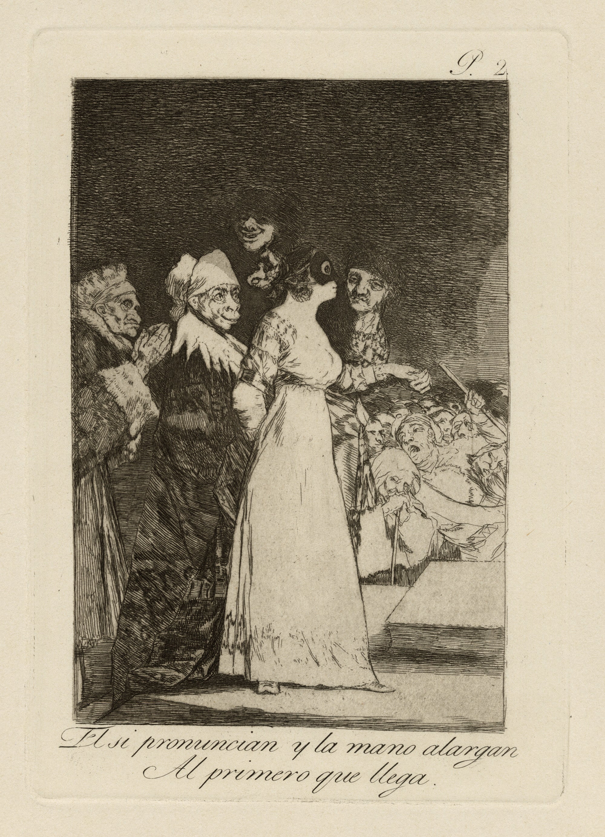 Francisco de Goya El Si Pronuncian Y La Mano Alargan Al Primero Que ...