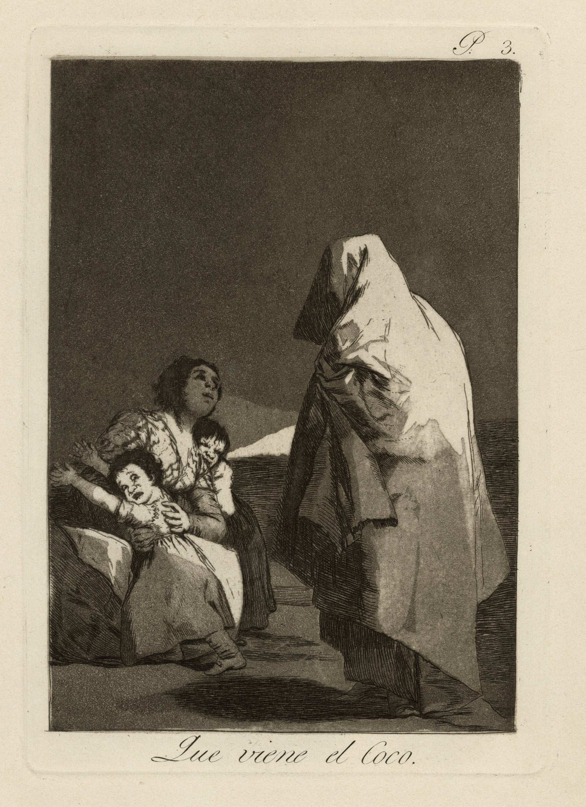 Francisco de Goya Qui Viene Coco – Goldmark