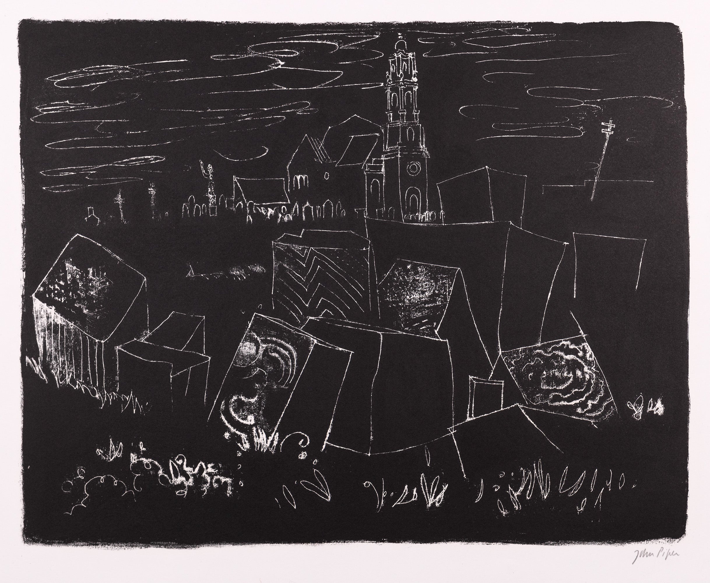 John Piper Easton, Portland, Dorset: St George Reforne, an 18th century ...