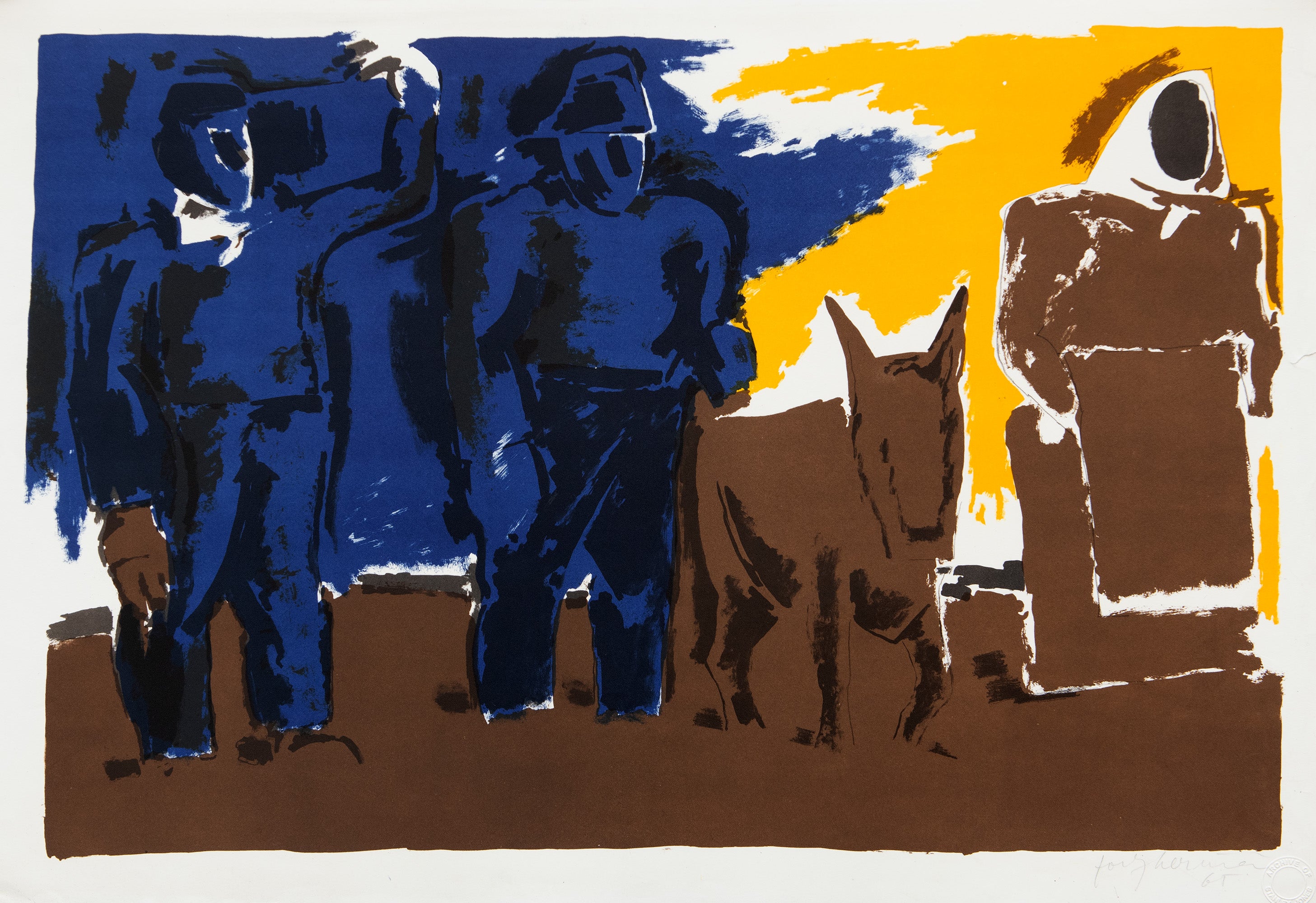 Josef Herman Dusk – Goldmark