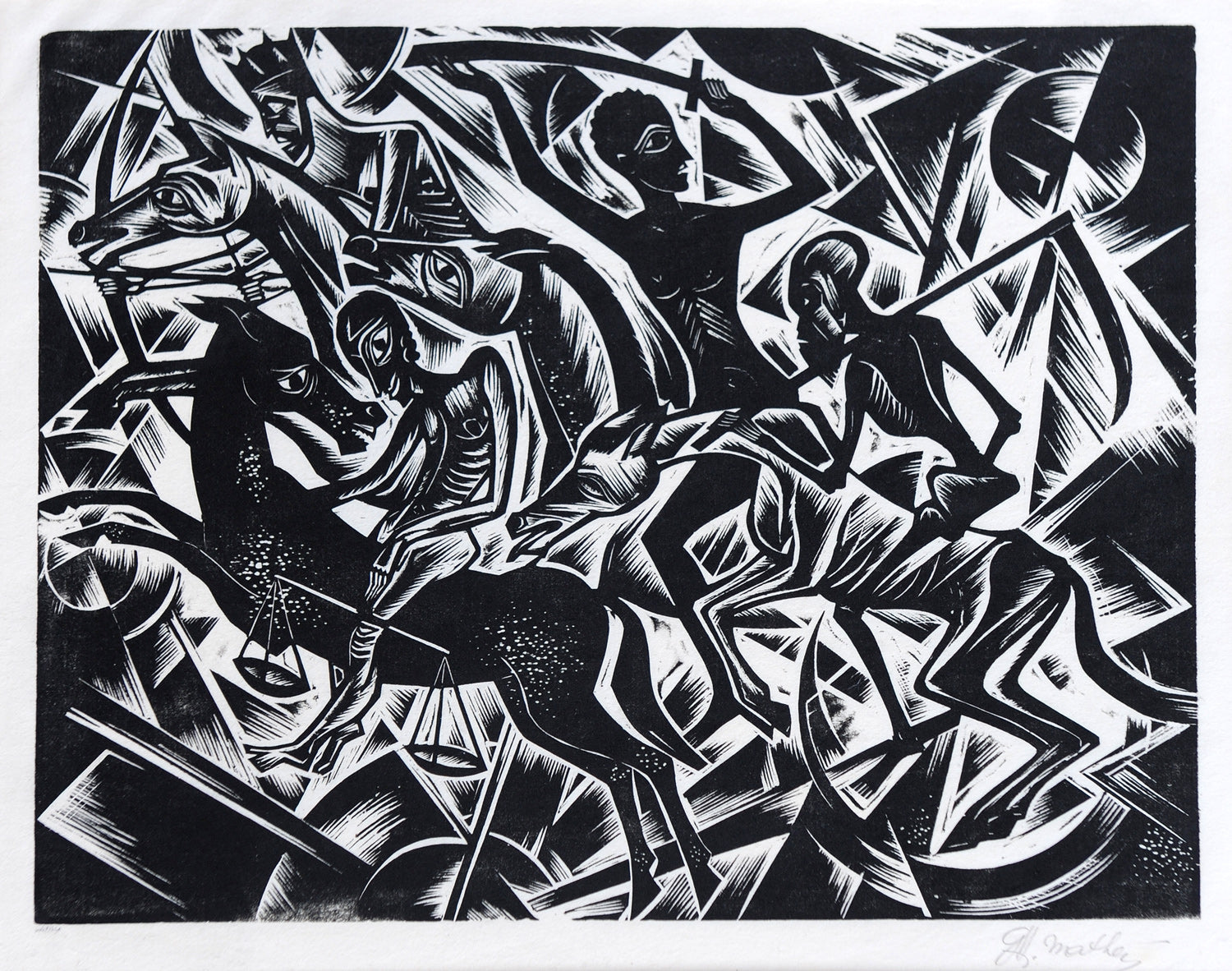 Georg Alexander Mathéy Die Apokalyptischen Reiter (the Four Horsemen of ...