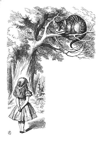 John Tenniel The Cat only grinned when it saw Alice – Goldmark