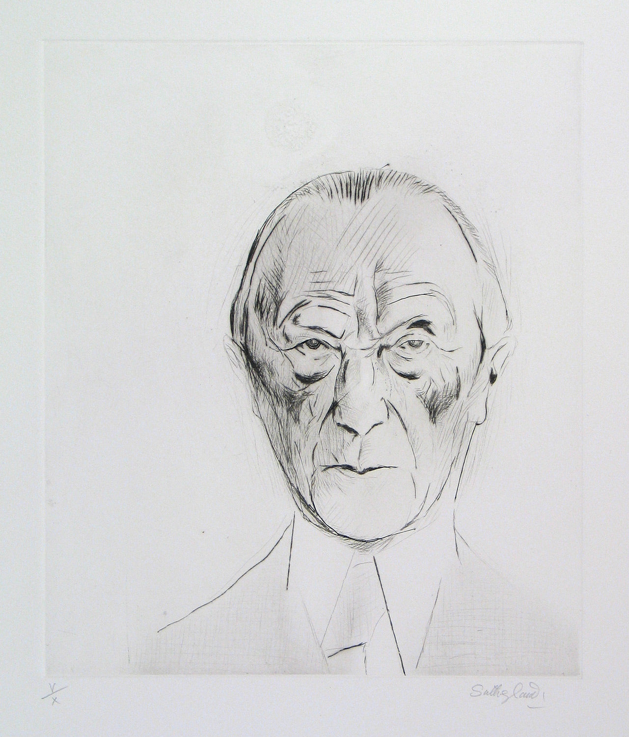 Graham Sutherland Portrait of Dr Konrad Adenauer – Goldmark