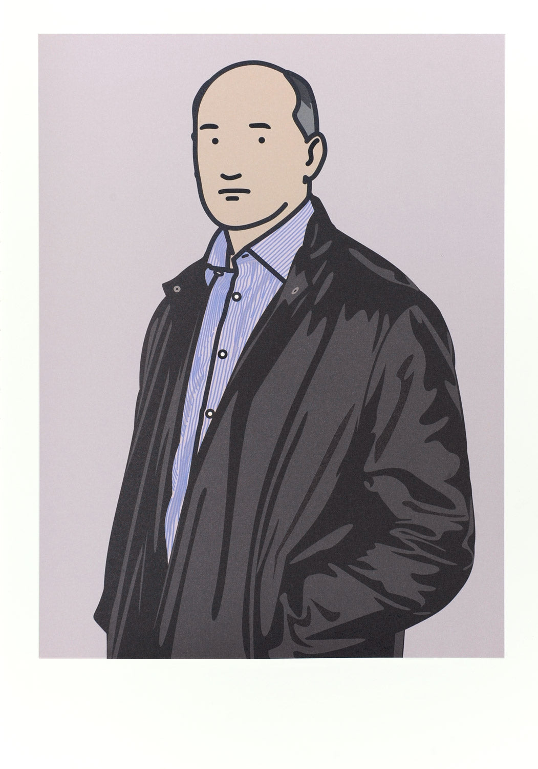Julian Opie Ashley with leather jacket. 2005 – Goldmark