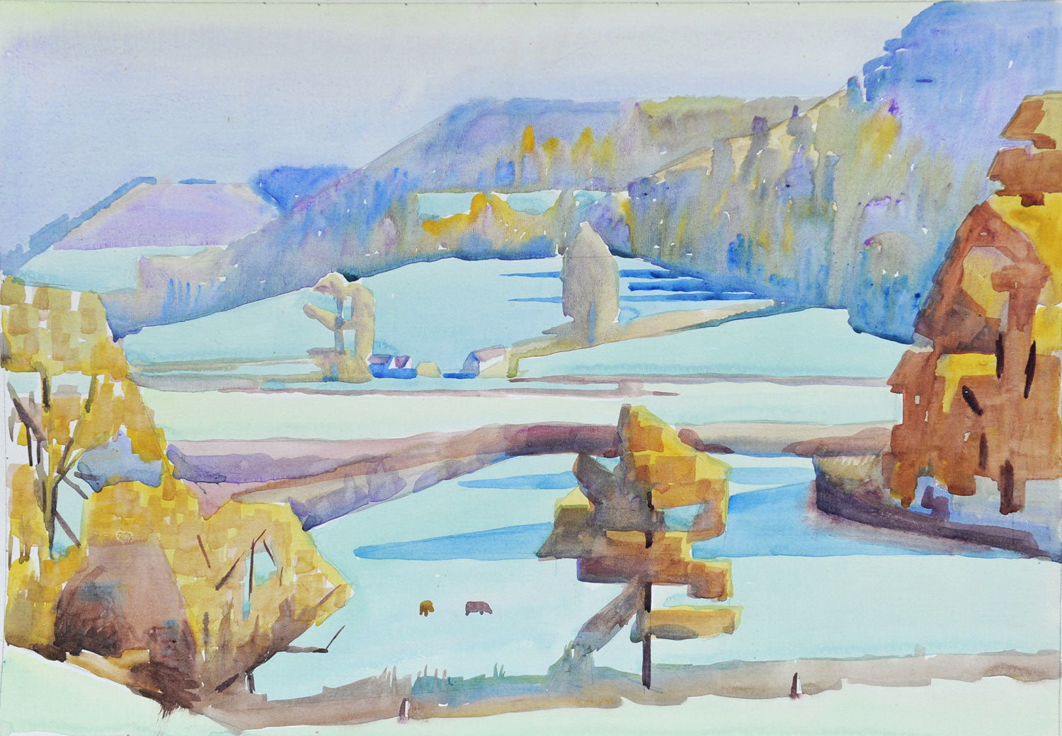 Claude Flight Autumn Scene – Goldmark