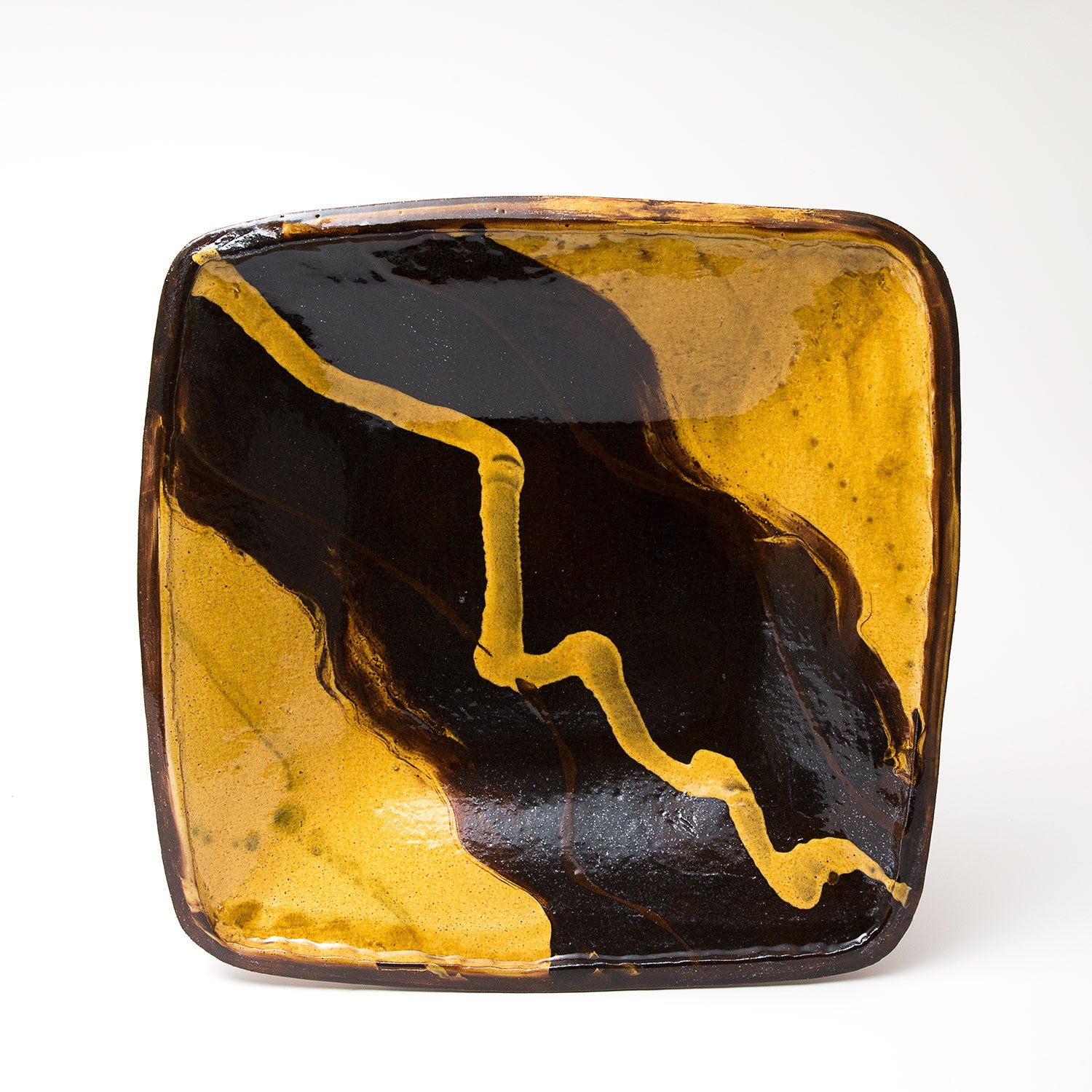 Clive Bowen Large Square Dish – Goldmark