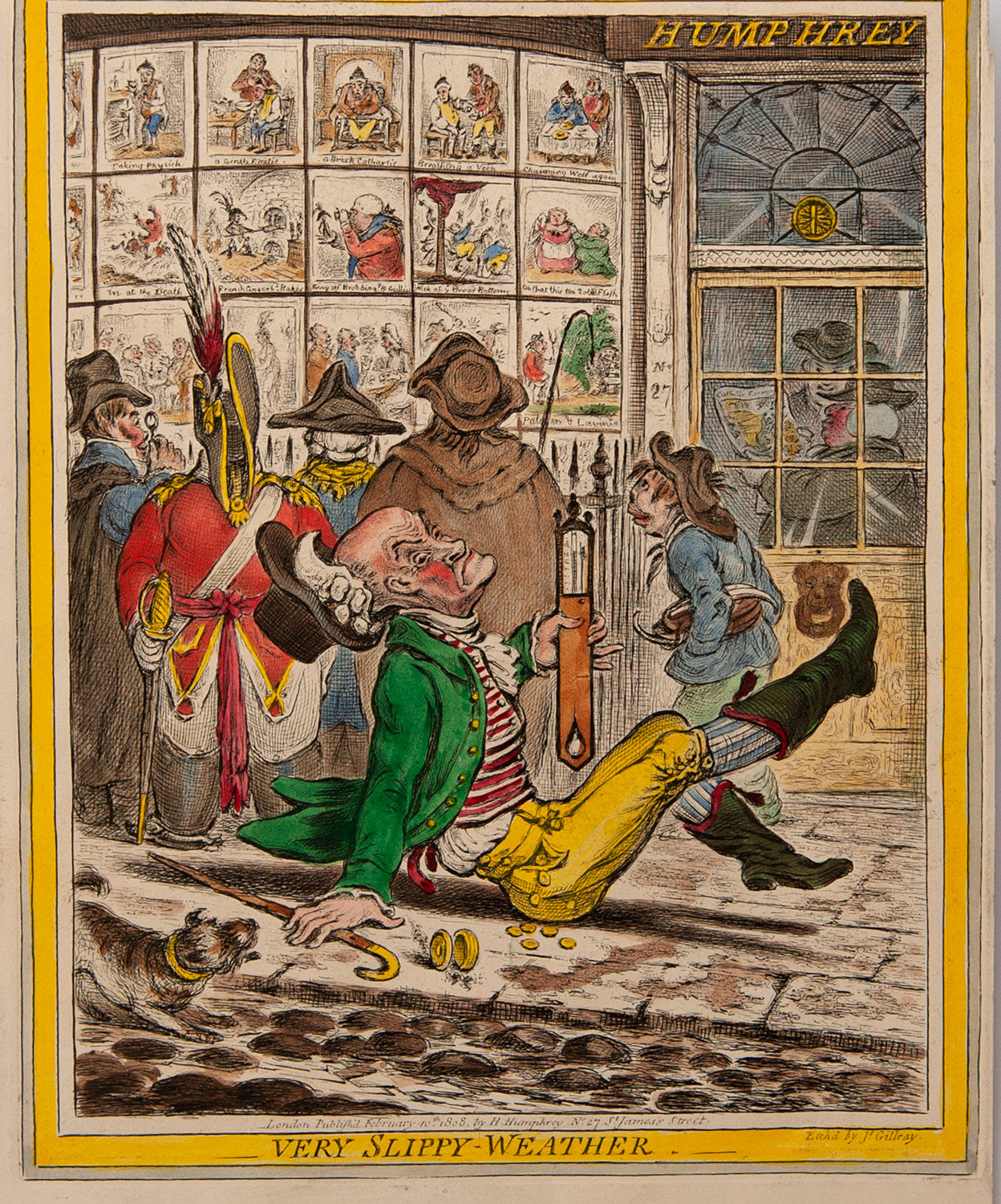 James Gillray Very Slippy Weather – Goldmark