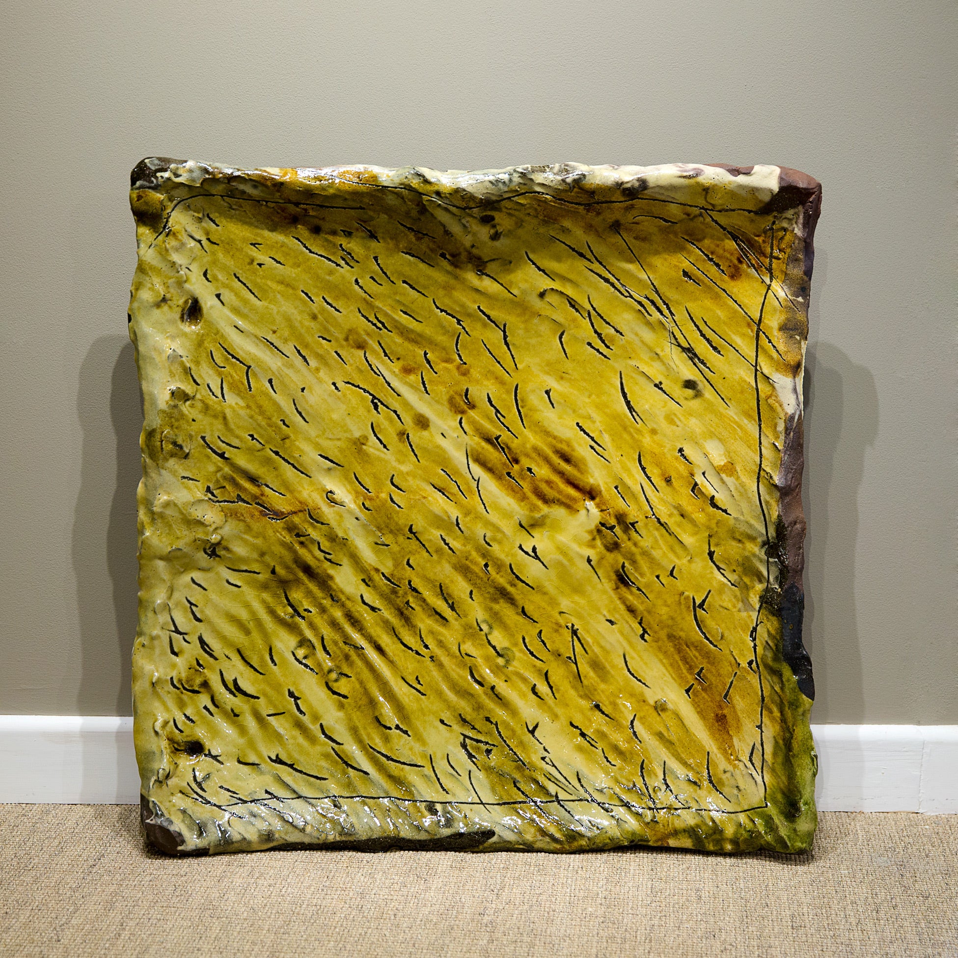 Very Large Square Dish – Goldmark