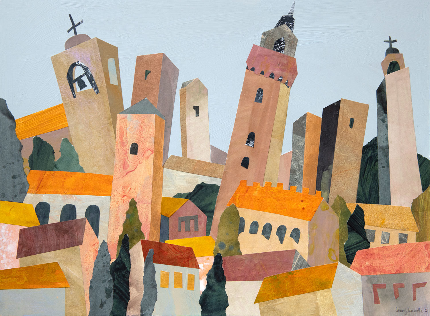 Jenny Grevatte Towers of San Gimignano – Goldmark
