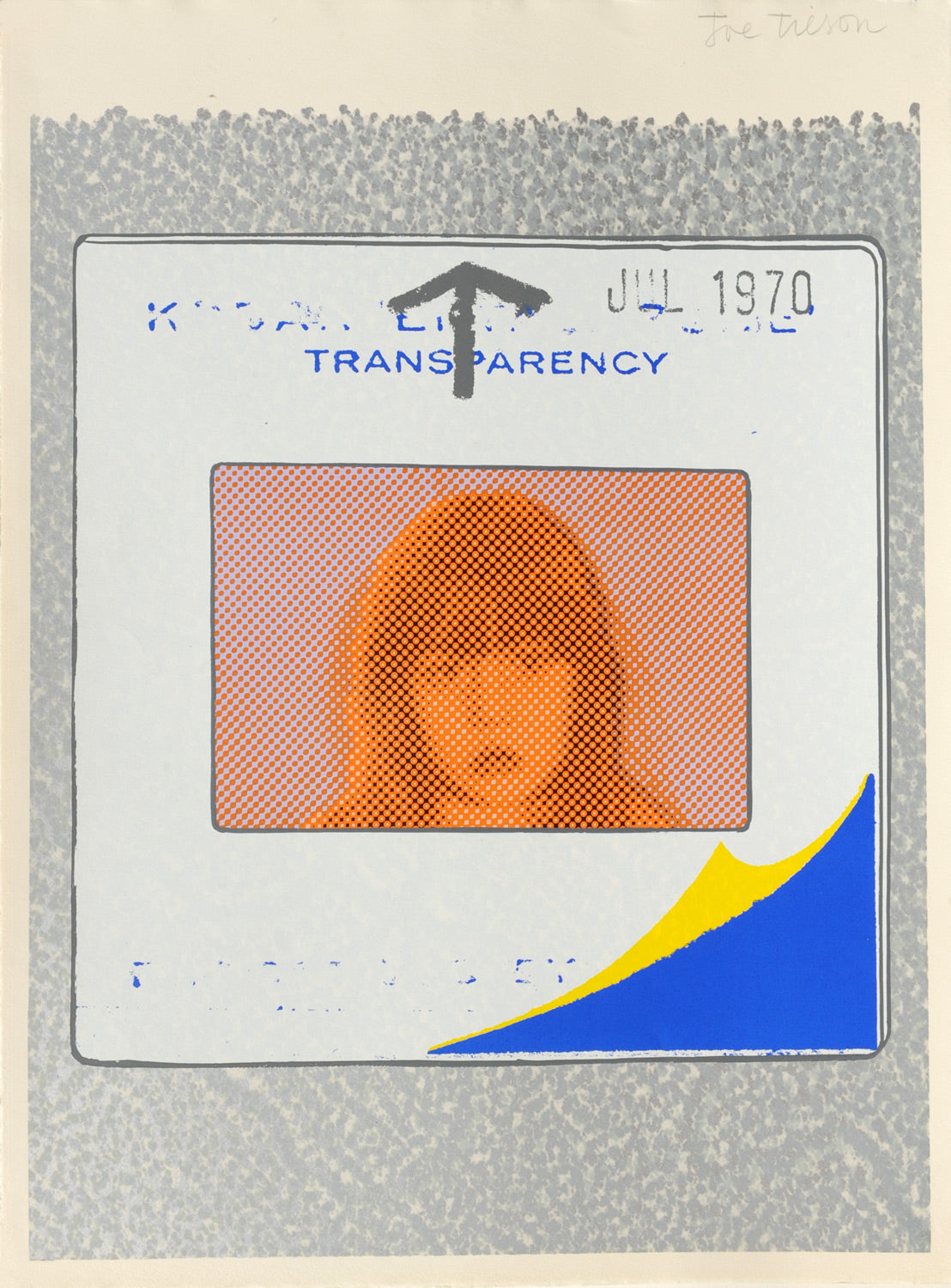 Joe Tilson Transparency, Snapshot – Goldmark