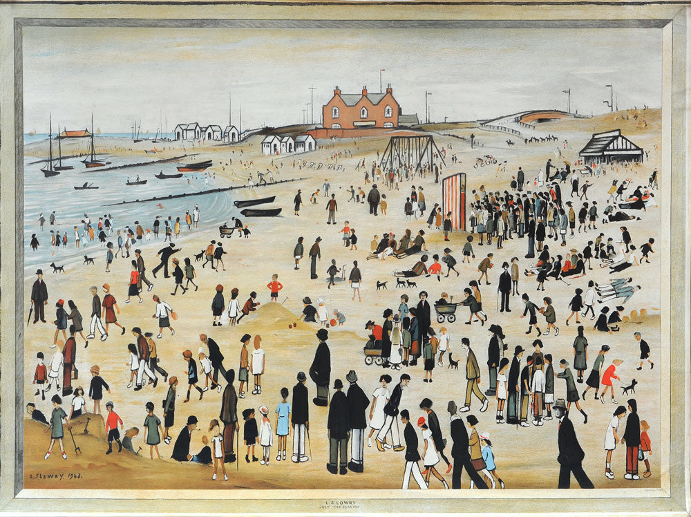 L S Lowry July: The Seaside – Goldmark