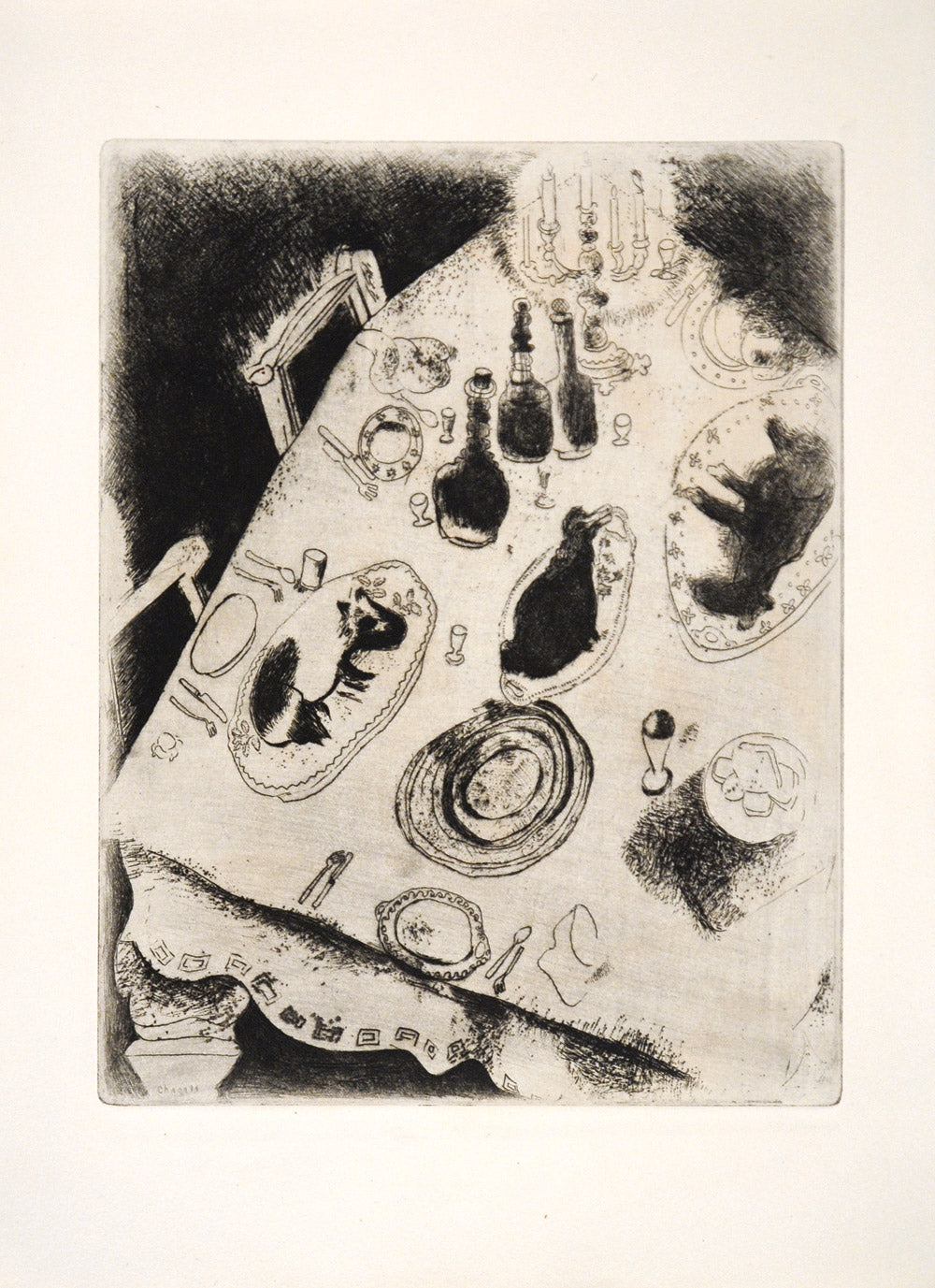 Marc Chagall La Table Charg? – Goldmark