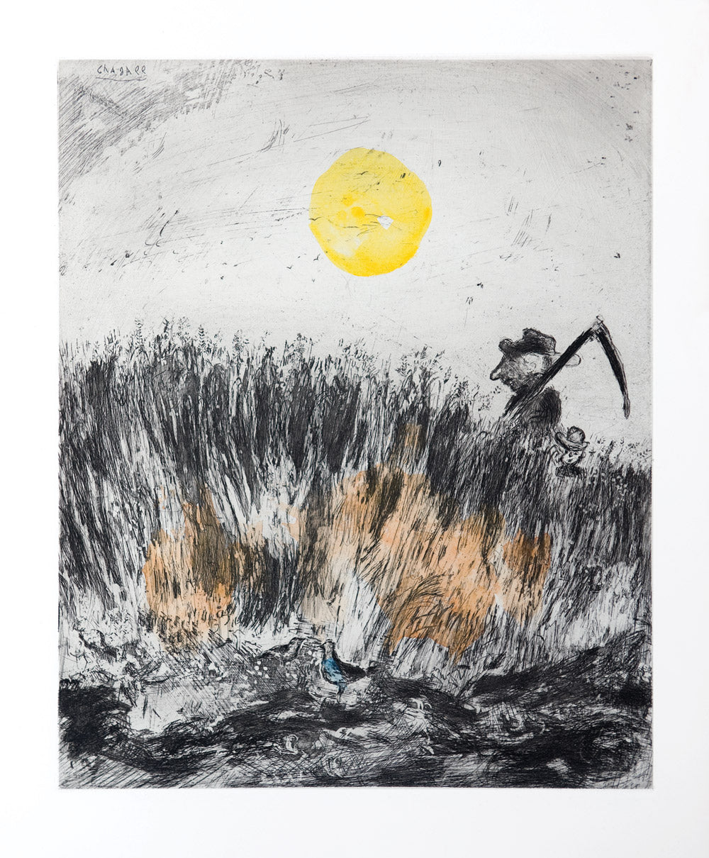 Marc Chagall The Lark and her Young Ones with the Owner of a Field ...