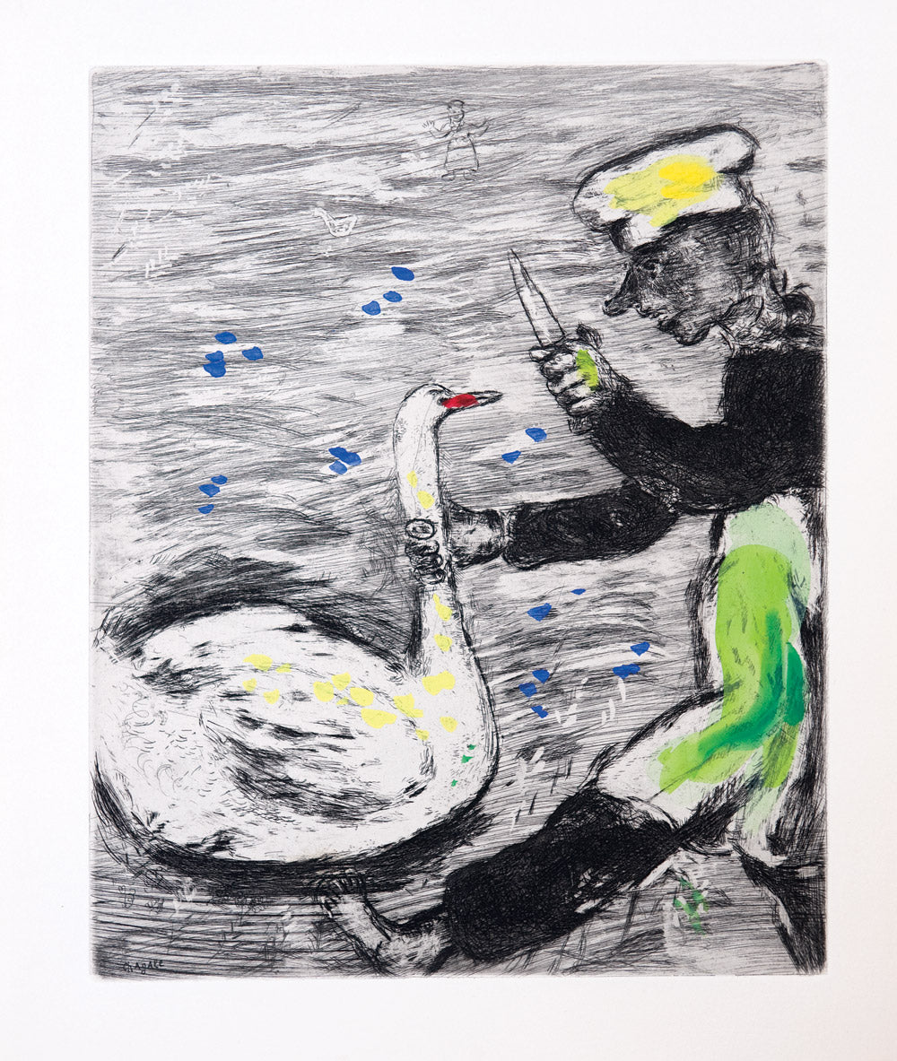 Marc Chagall The Swan and the Cook – Goldmark