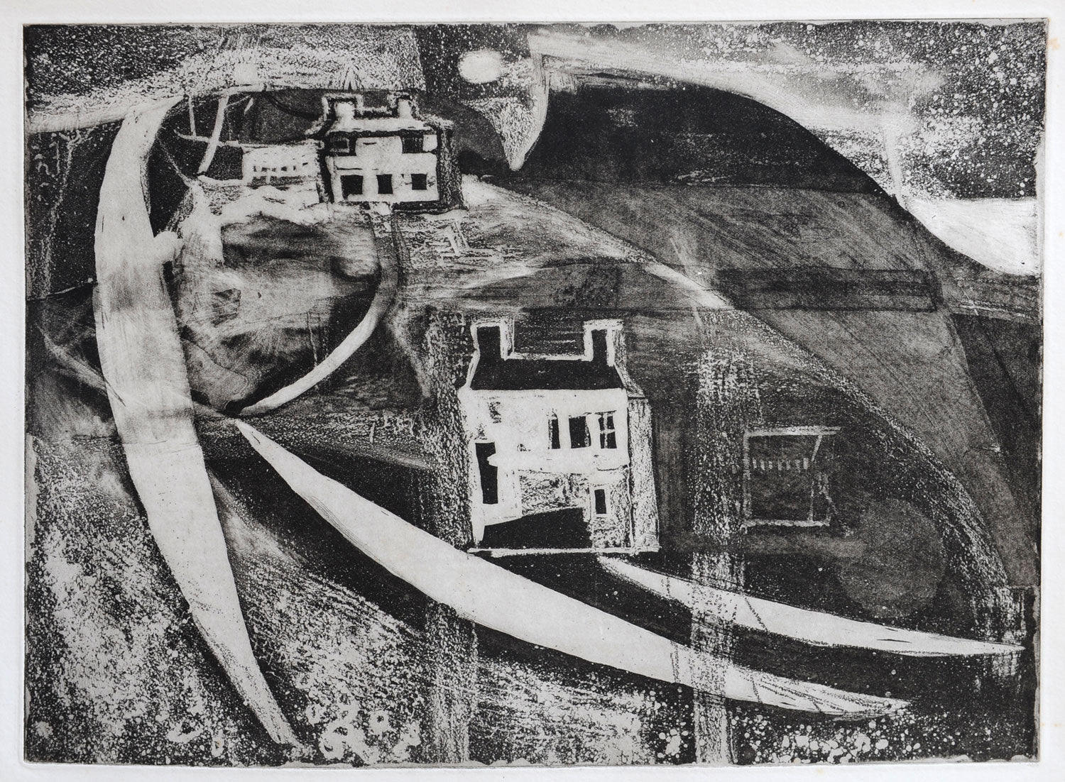 Michael Rothenstein Landscape with a Square House – Goldmark