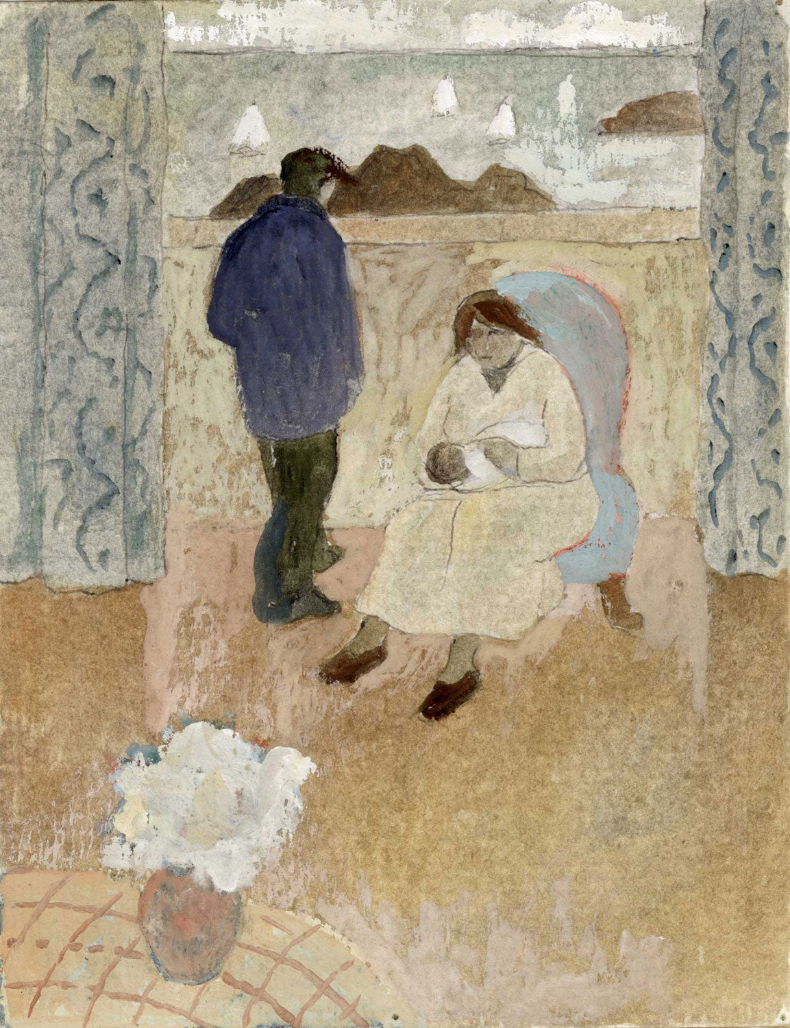 Morwenna Thistlethwaite Study for Family by the Window – Goldmark