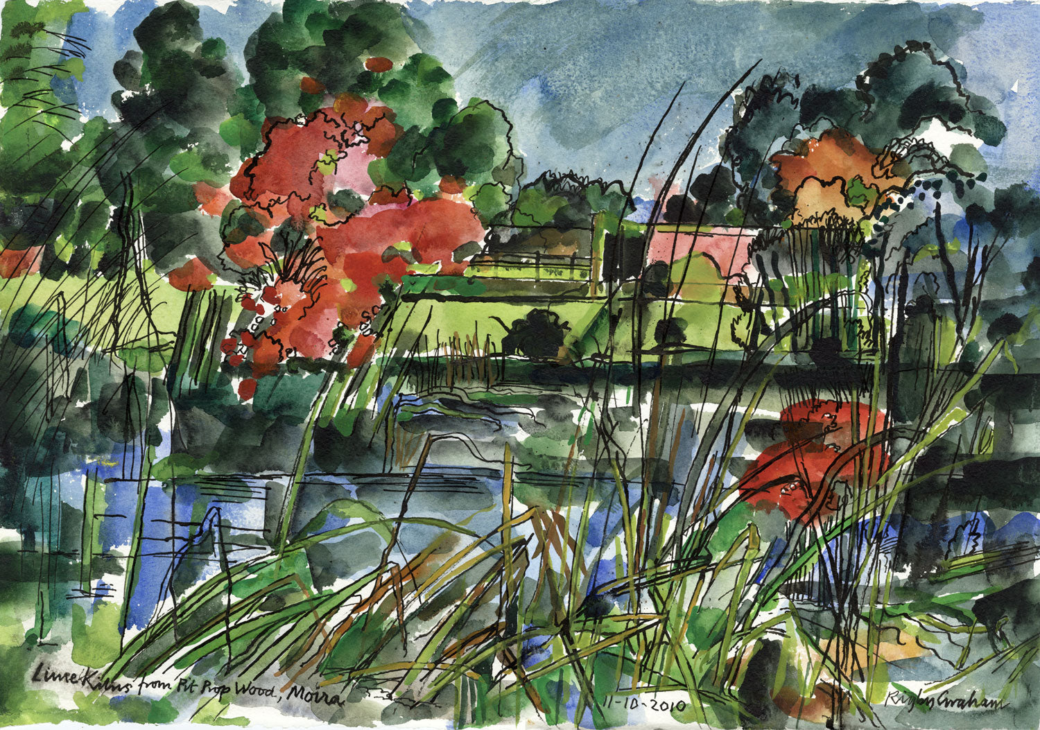 Rigby Graham Lime Kilns from Pit Prop Wood, Moira – Goldmark