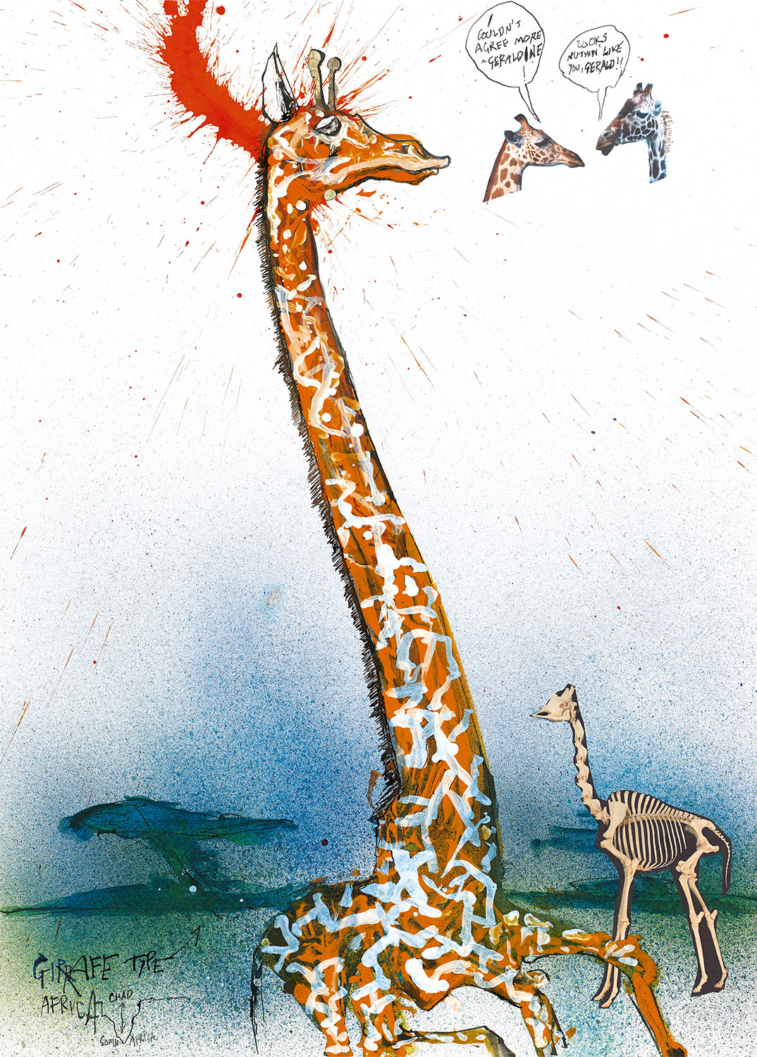 Ralph Steadman Giraffe - Critical Critters Suite – Goldmark