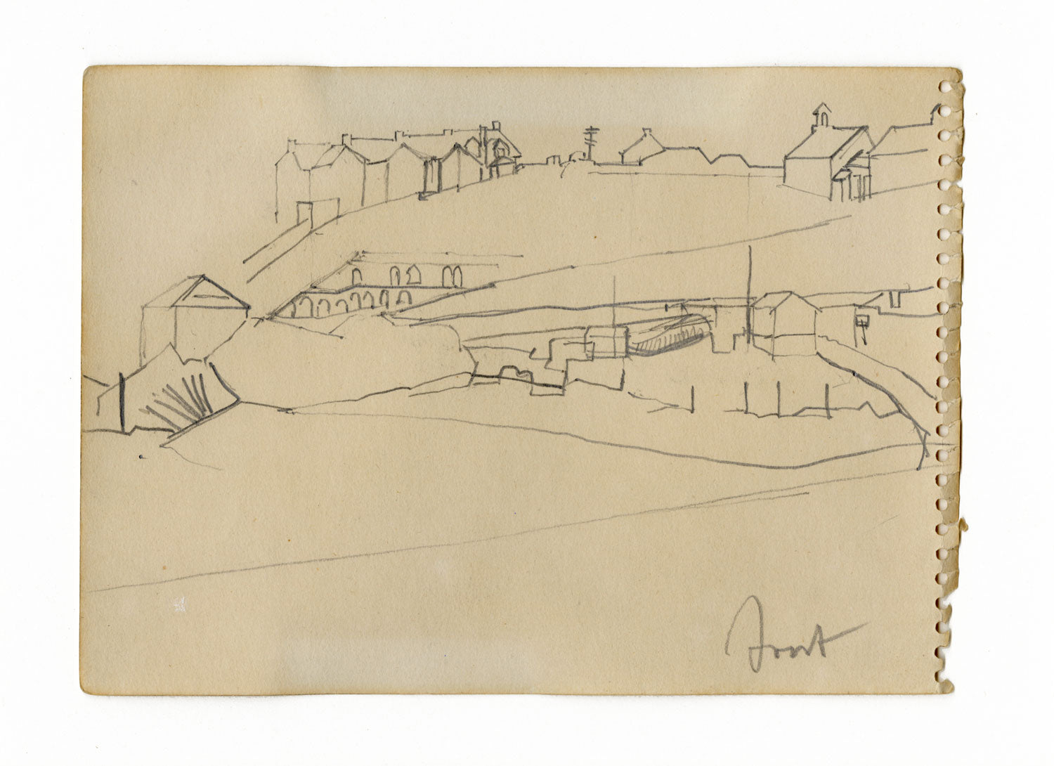 Terry Frost View to Barnoon Cemetery, St.Ives – Goldmark