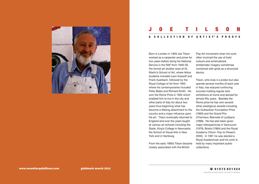Joe Tilson Joe Tilson - A Collection of Artist's Proofs – Goldmark