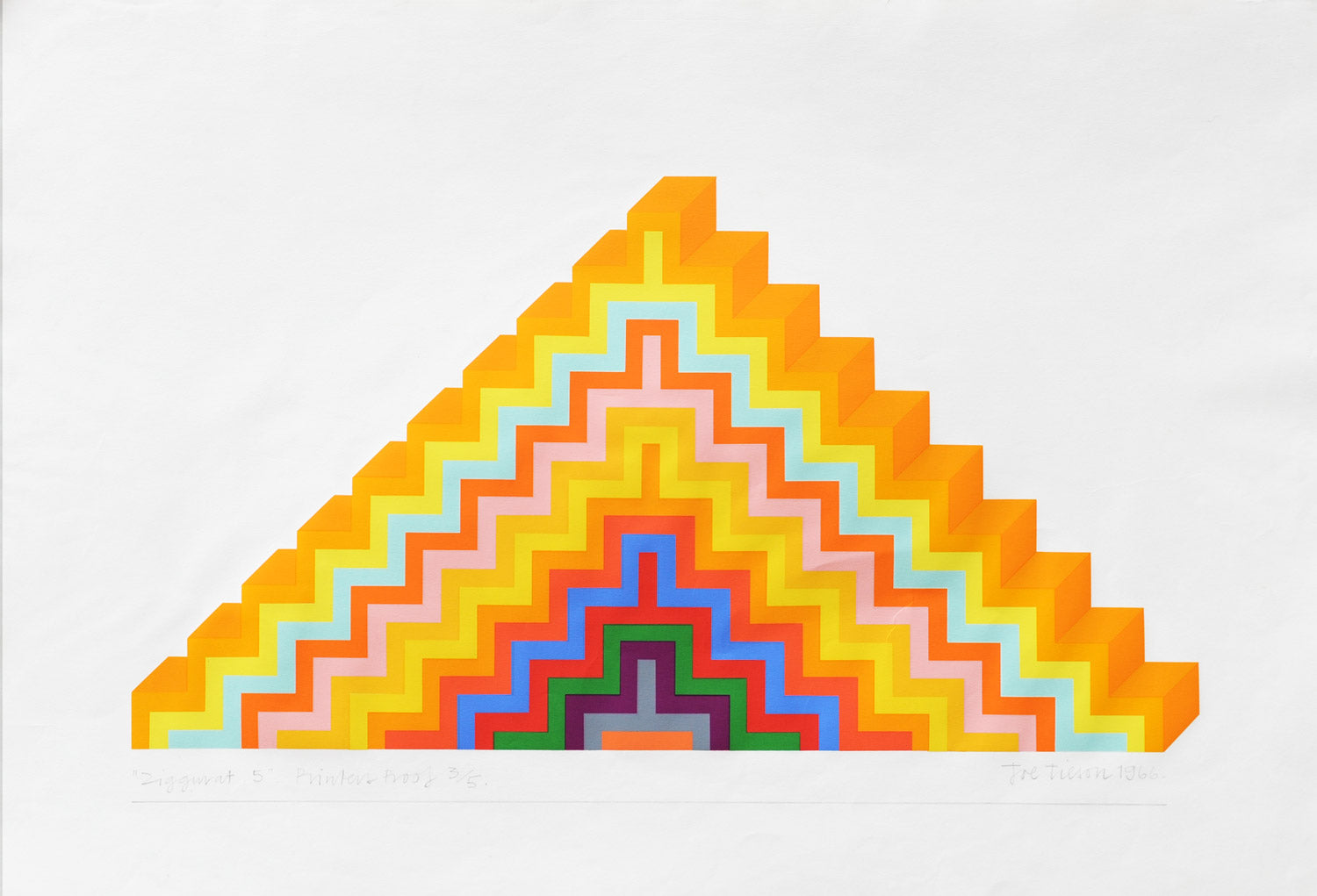 Joe Tilson Ziggurat 5 – Goldmark