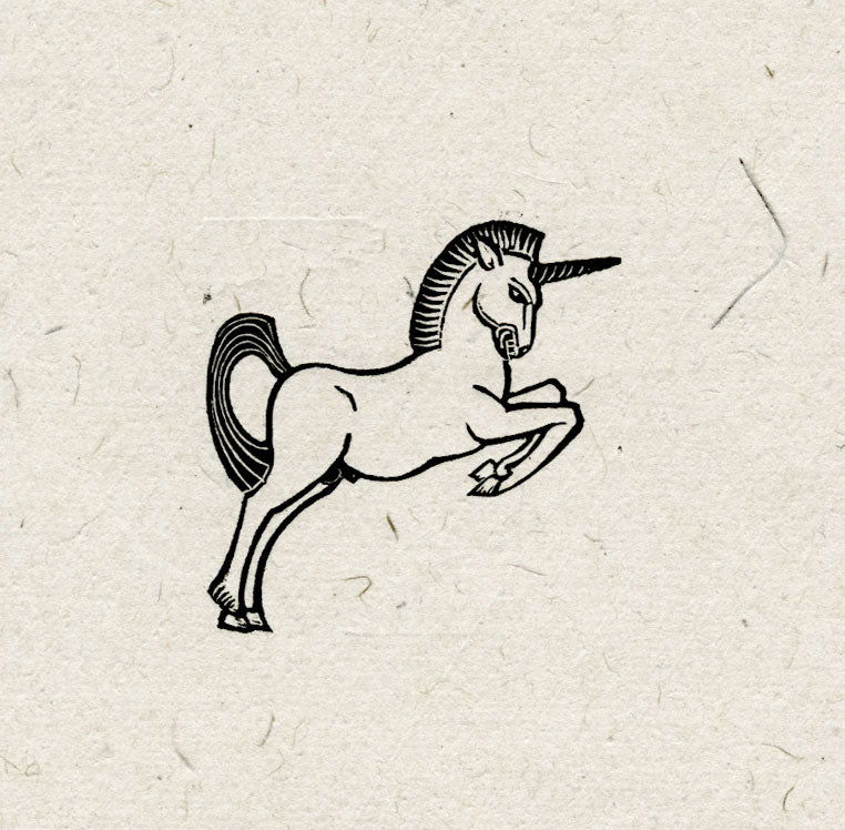 Eric Gill Unicorn. Device for the Curwen Press – Goldmark